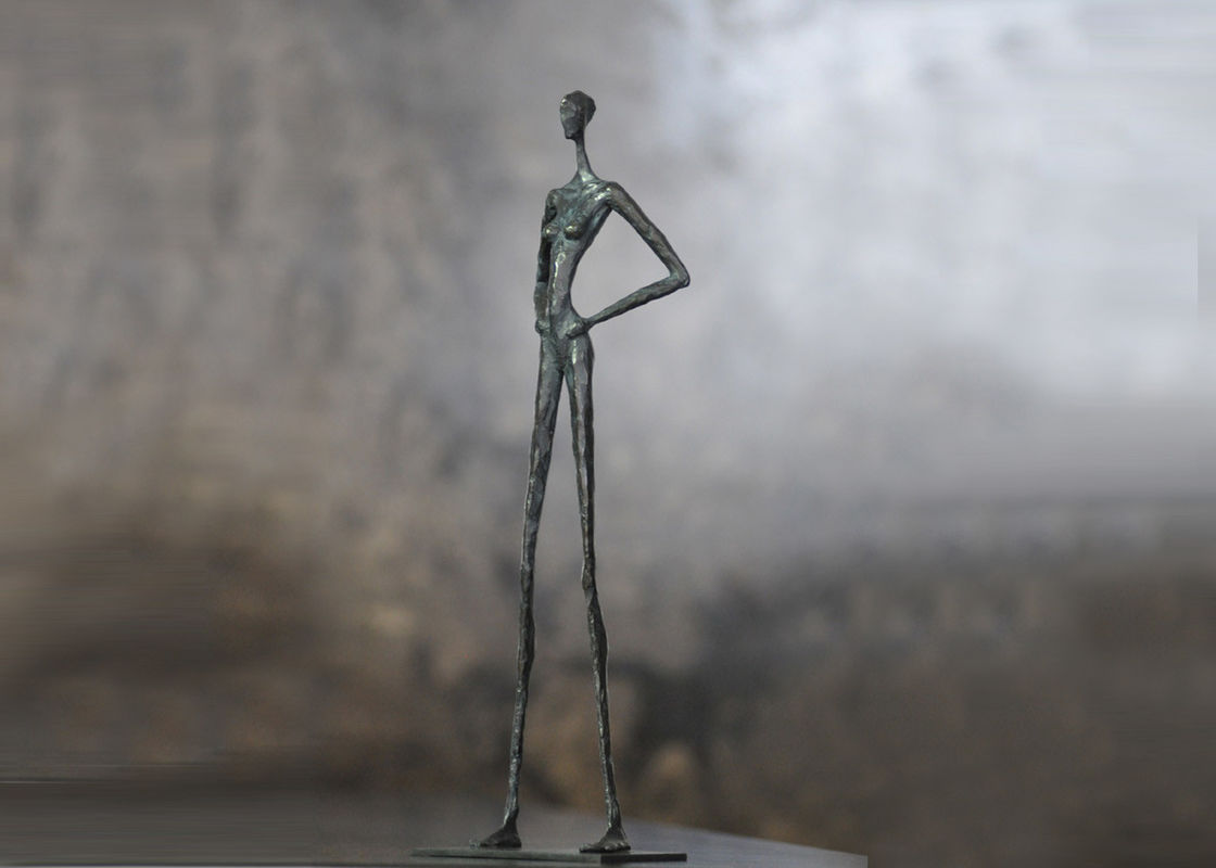 Contemporary Female Mannequin Bronze Statue For Outdoor Public Decorative