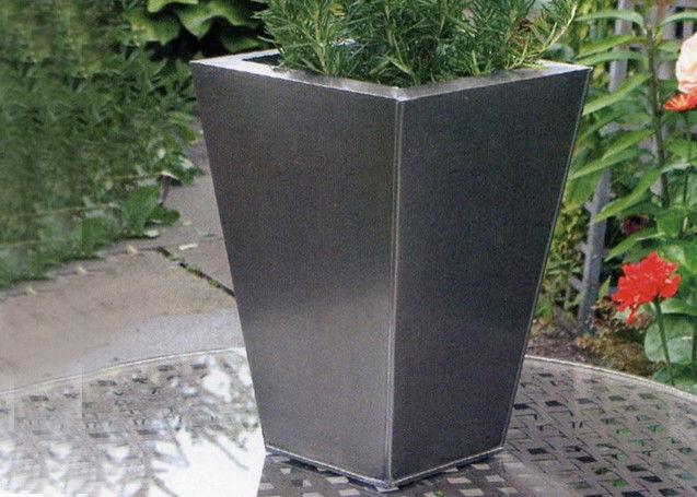 Contemporary Garden Art Stainless Steel Planter Metal Planter Boxes WS ...