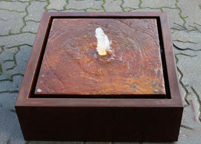 Metal Contemporary Corten Steel Water Feature Garden Decoration Rust ...