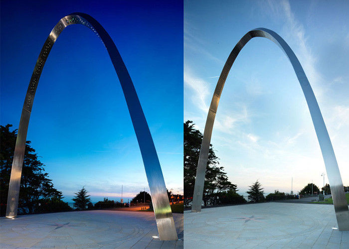 Modern Outdoor Stainless Steel Sculpture Arch Sculpture For Urban ...