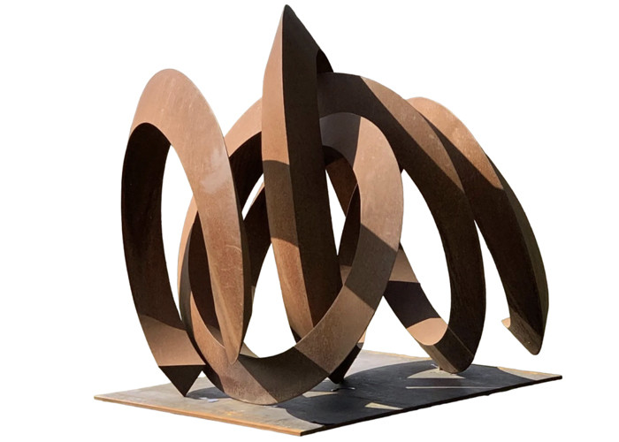 Custom Size Rusted Metal Art Garden Corten Steel Abstract Sculpture