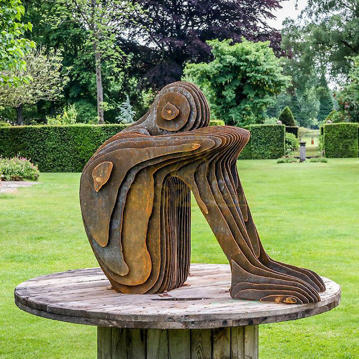 Modern Life Size Garden Metal Art Abstract Human Figure Sculpture In ...